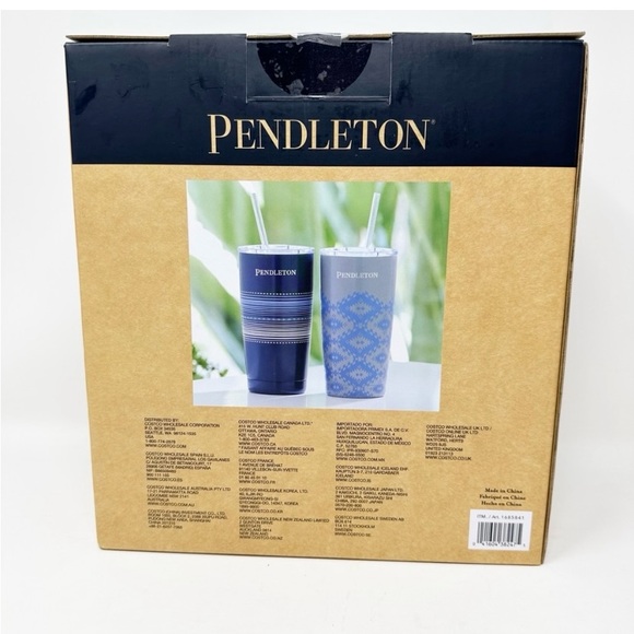 Pendleton | Dining | Pendleton 2 Oz Tumblers Set Of 2 With Straws Included Brand New In Box ...